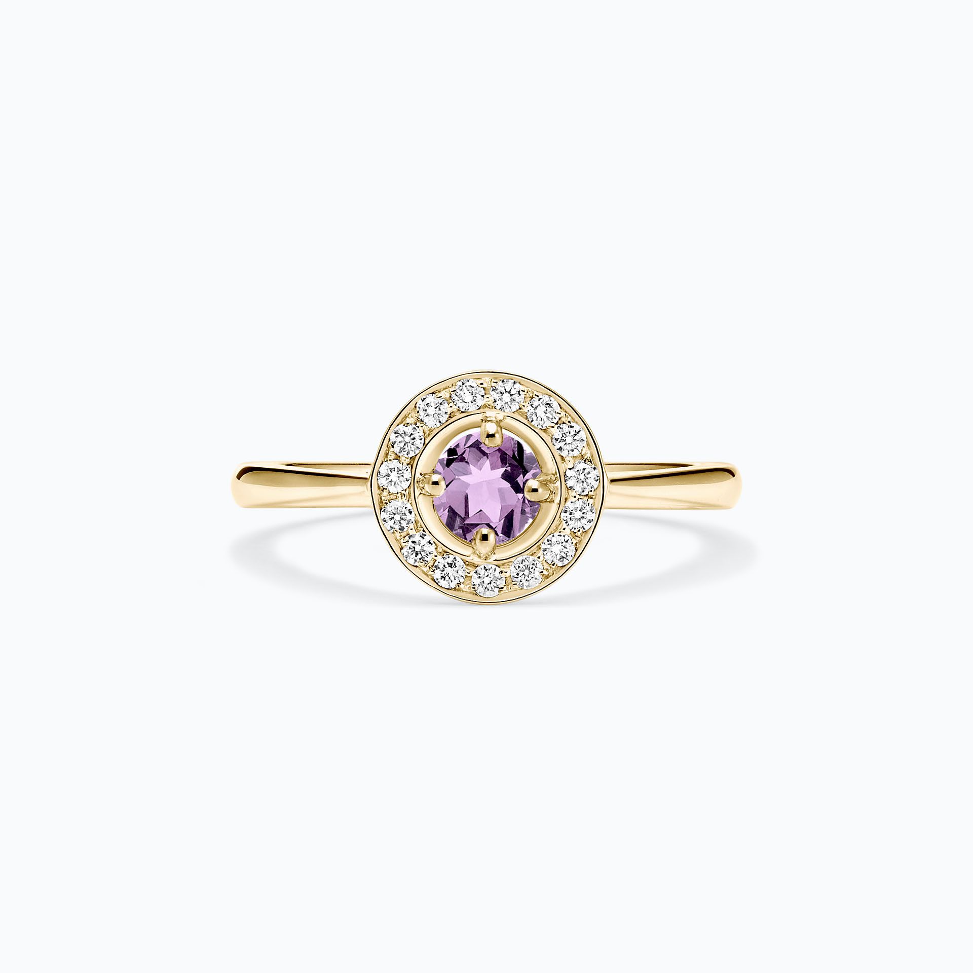 Solitaire Attraction Saphir Mauve