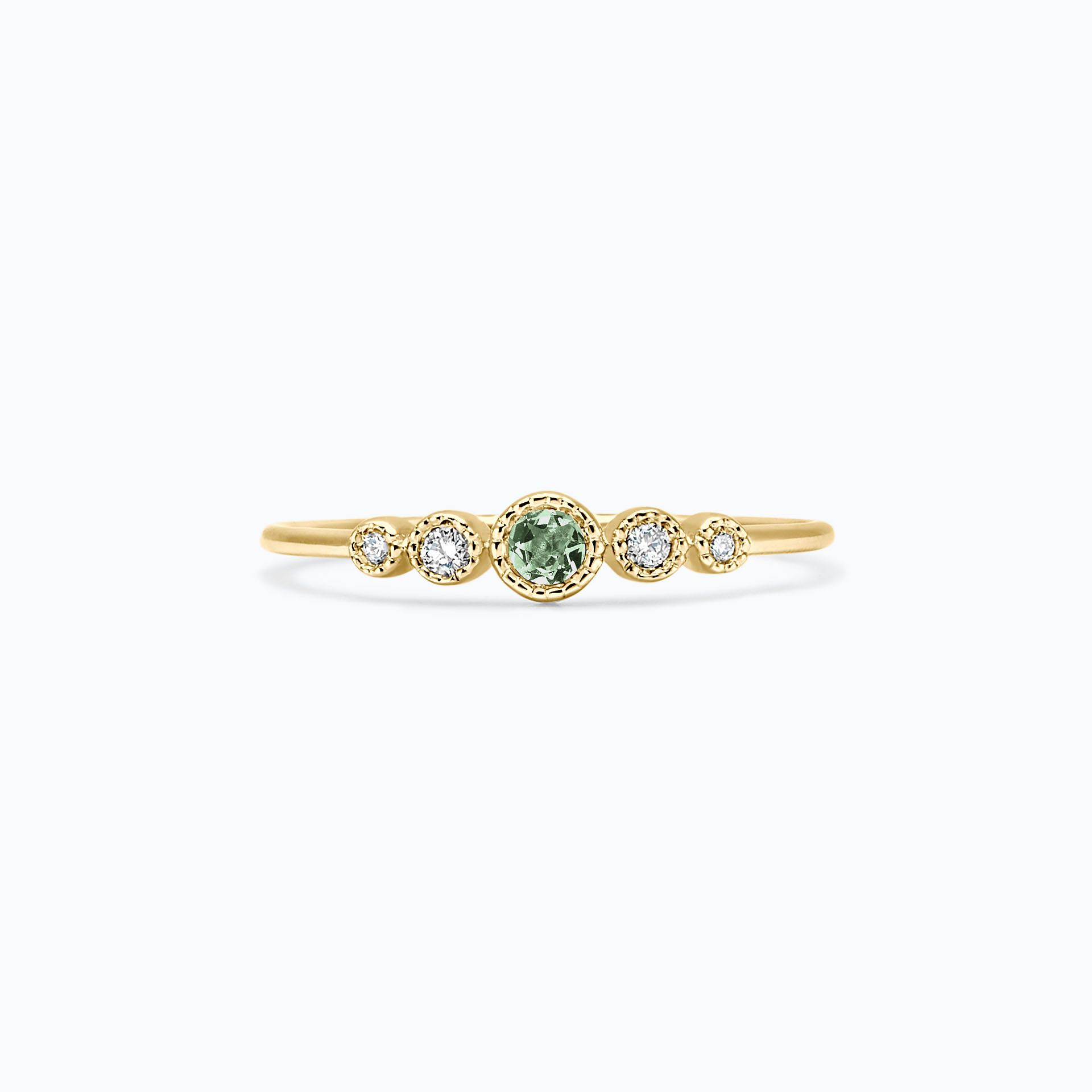 Solitaire Léa Millegrain Saphir Vert